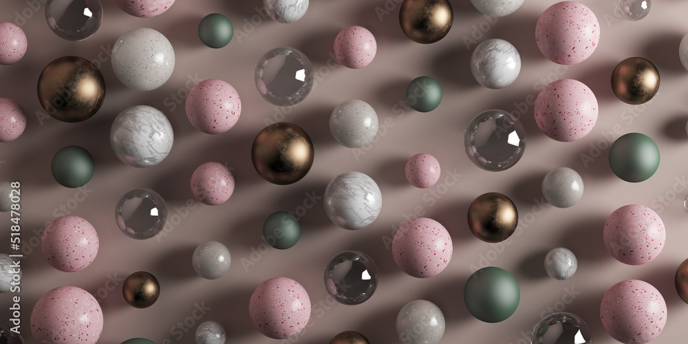 3d spheres pattern Stock Photo | Adobe Stock