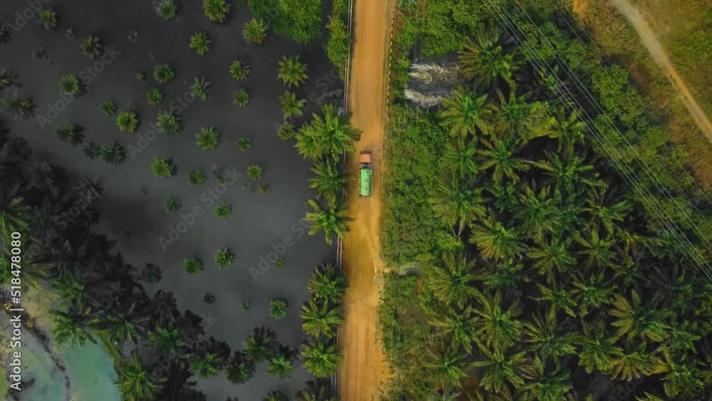 Cinematic Drone Footage of Vacuum Truck sequences in the middle of the ...