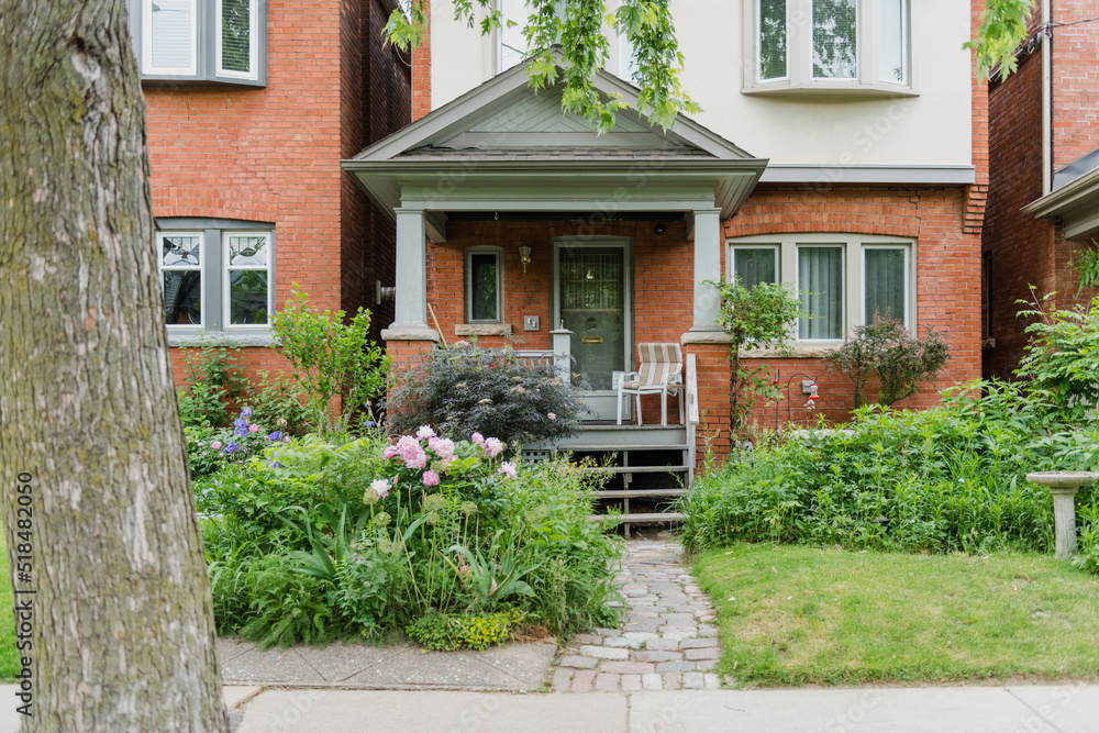 Toronto home exterior Stock Photo | Adobe Stock