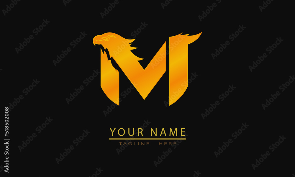 M initials logo design. Creative Modern M Letters icon vector ...