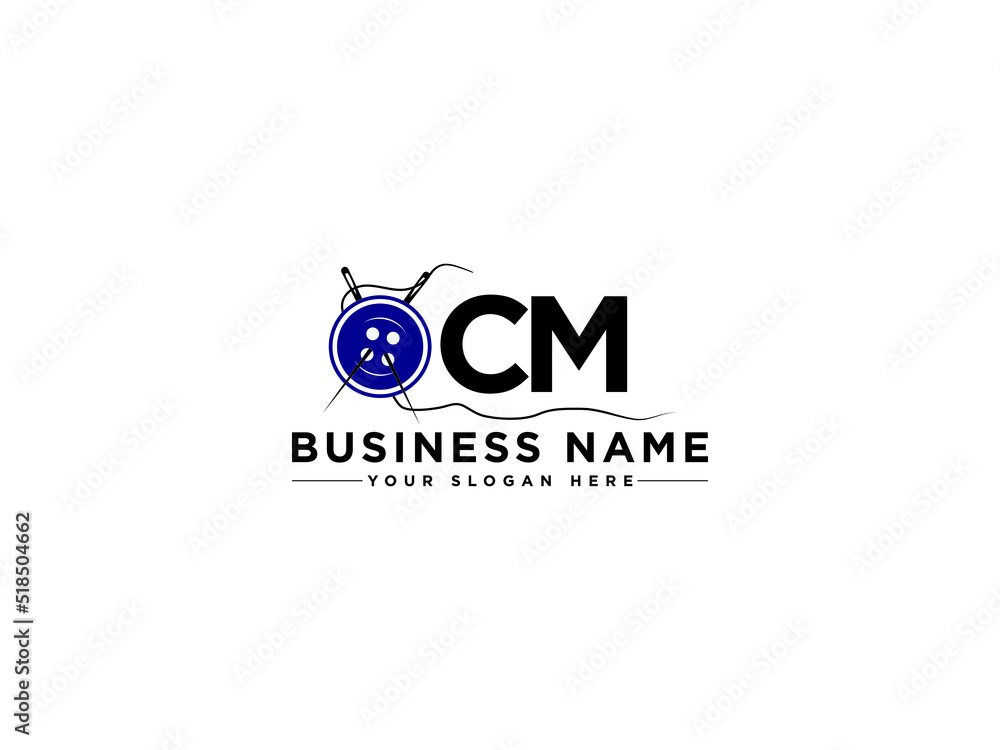 Colorful CM Logo Icon Vector, Letter Cm c m Tailor Logo Image Vector ...