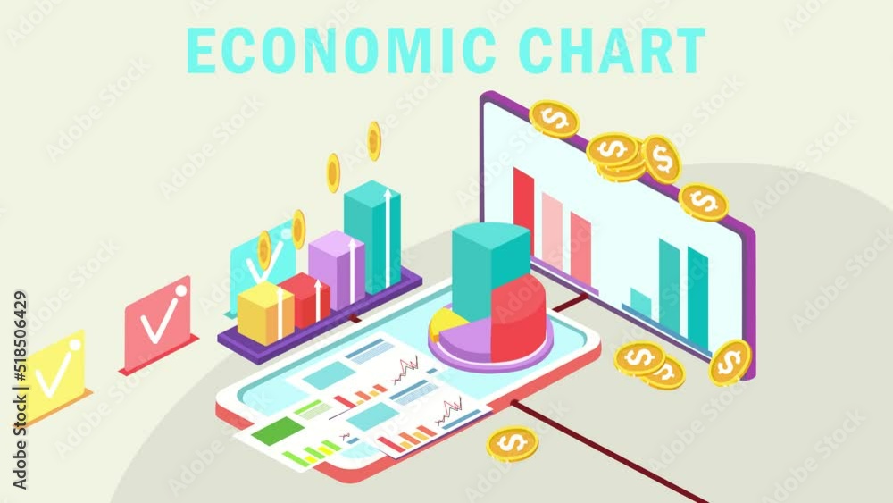 economic chart, economy, graph, graphical status with economical value ...