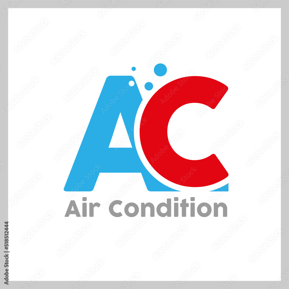 air conditioner logo / ac air conditioner logo work Stock Vector ...