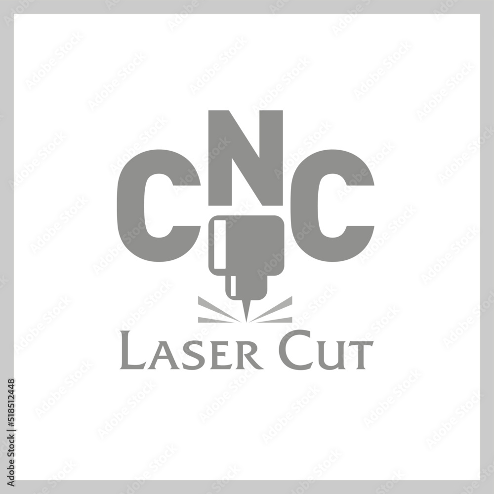 cnc, laser cut logo work Stock Vector | Adobe Stock