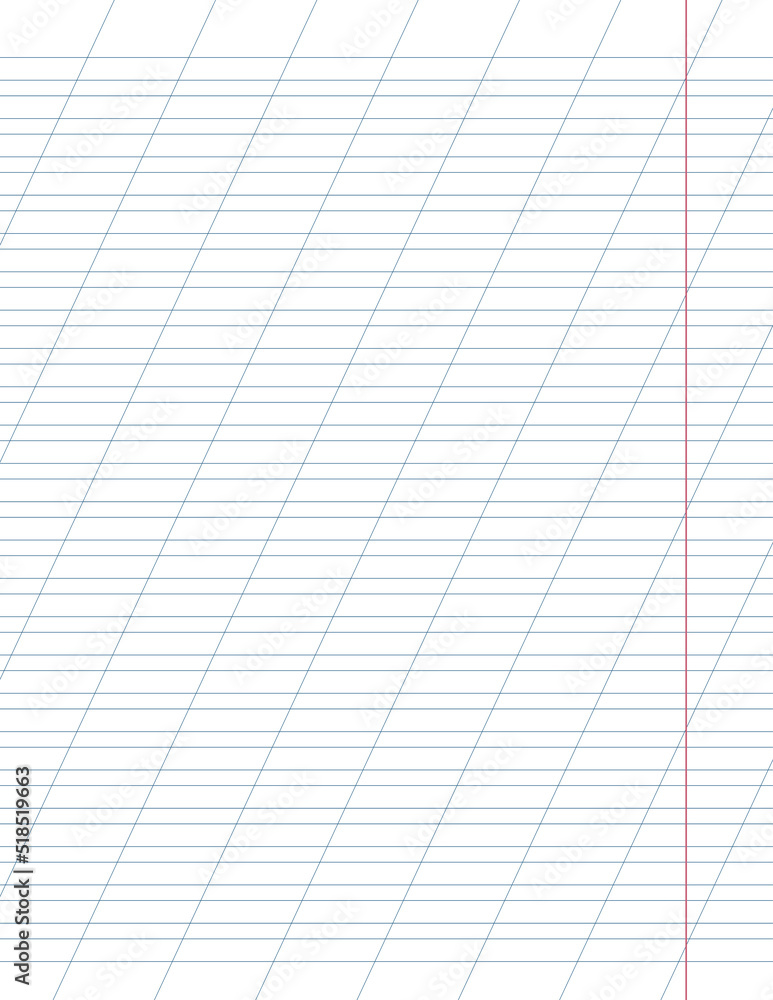 Graph paper. Printable lined grid paper with color horisontal, diagonal ...