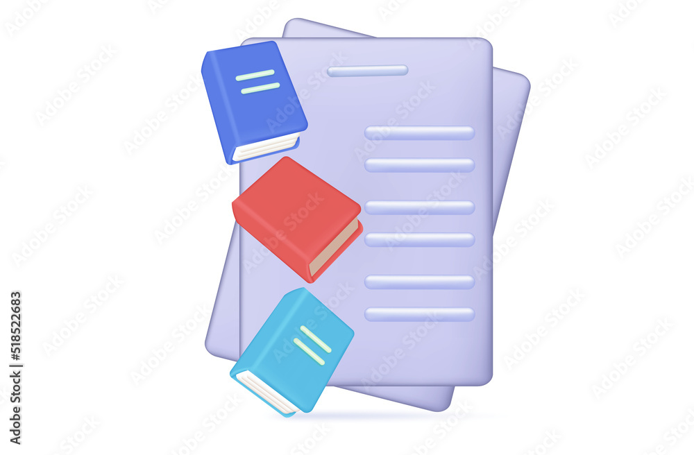 Book list 3d. Training report, register form, literature checklist ...