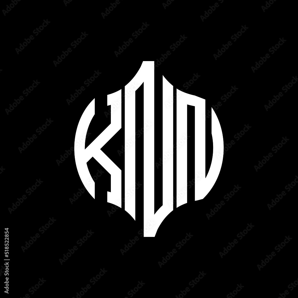 KNN letter logo. KNN best black background vector image. KNN Monogram ...