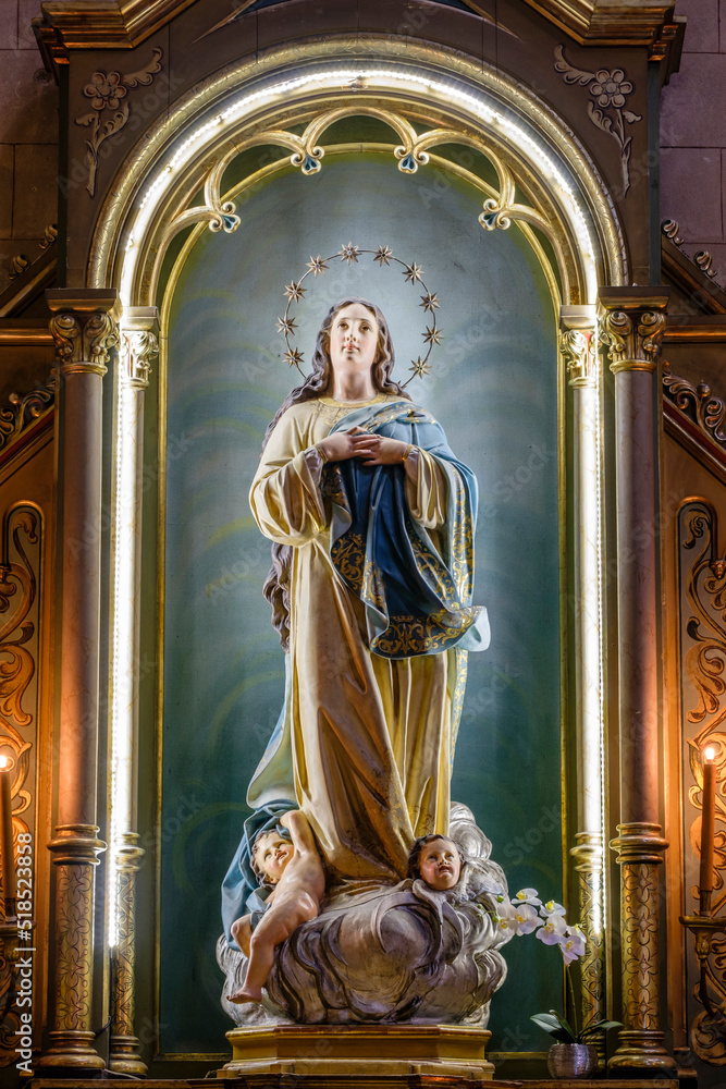 Póster escultura de la virgen inmaculada, Iglesia de la Inmaculada ...