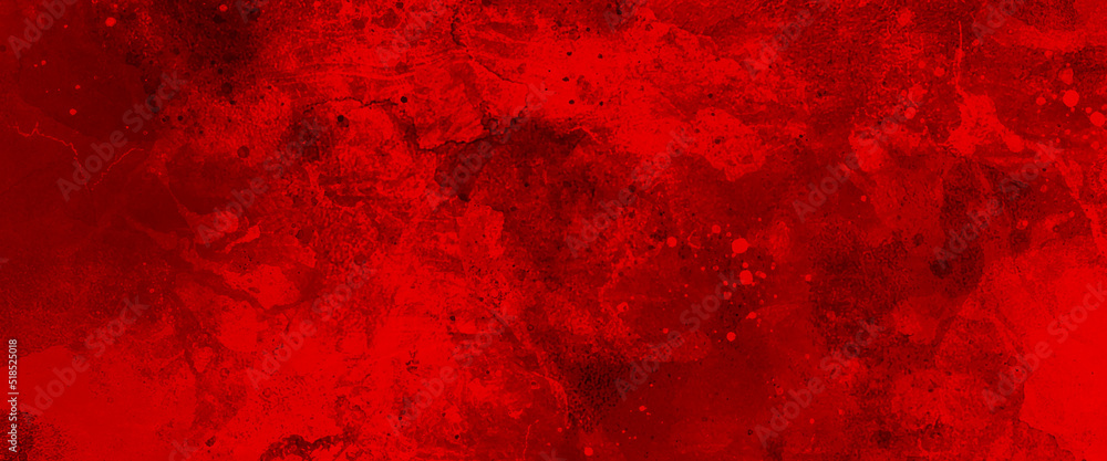 Red background with vintage faded white watercolor wash texture, red ...