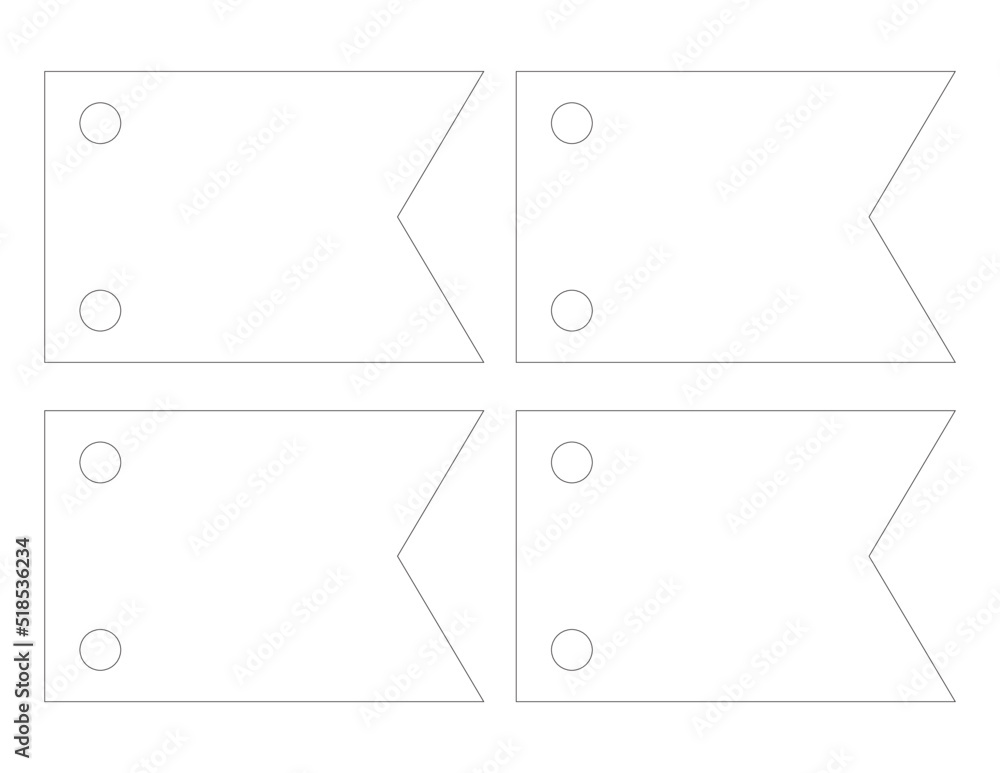 Straw Tag Blank Die Template Is A Blank Template Perfect For Creating Straw Tag Blank Die Template Is A Blank Template Perfect For Creating