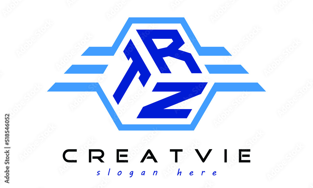 TRN three letter geometrical wings logo design vector template ...