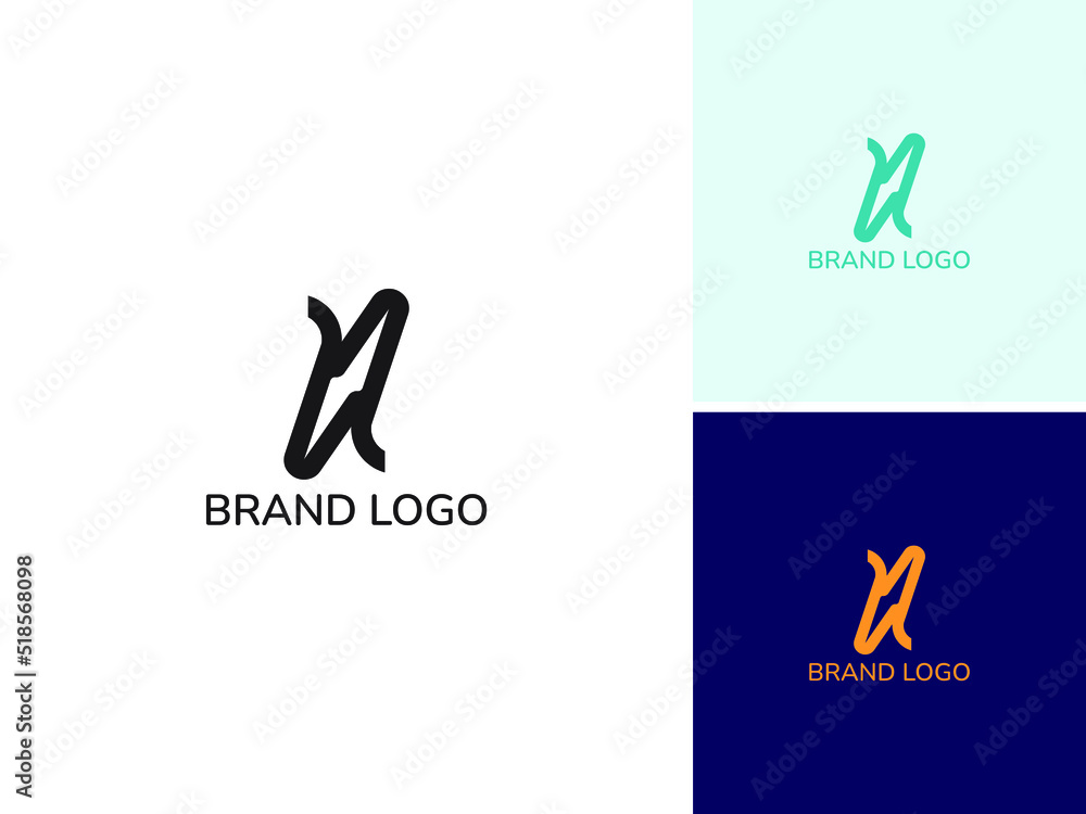 ABSTRACT ILLUSTRATION LETTER N LINE LOGO DESIGN INSPIRATION VECTOR FOR YOUR BUSINESS Stock ...