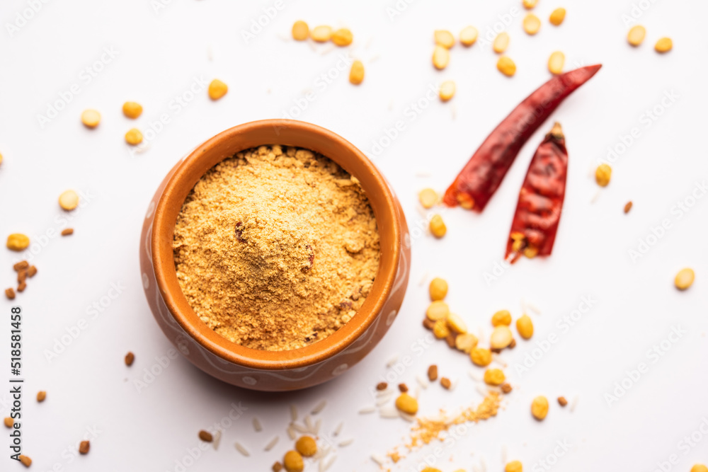 Idli Podi or chutney Powder- dry condiment for South Indian breakfast Photos | Adobe Stock