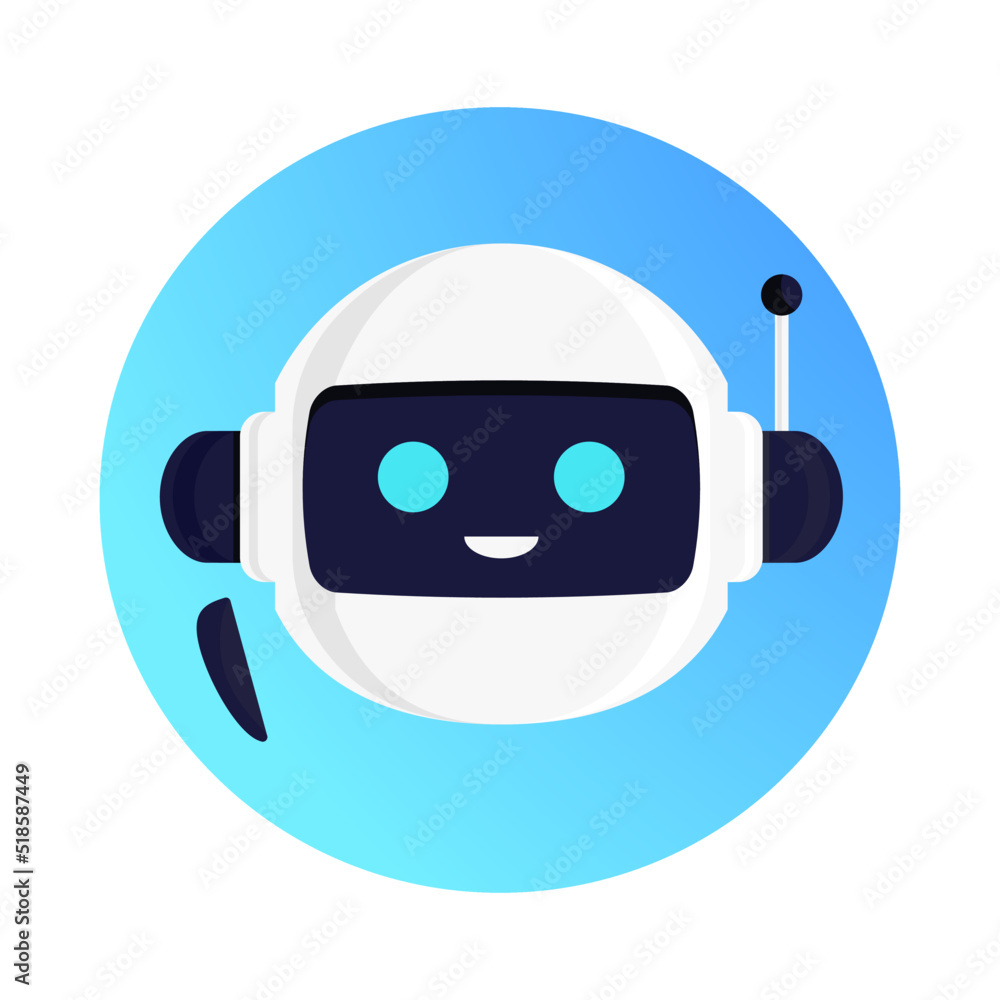 Vetor de Robot vector, chat bot concept illustration for virtual ...