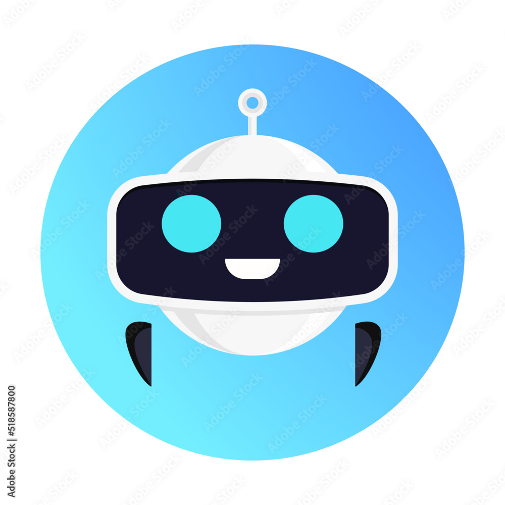 Robot vector modern style, chat bot concept illustration for virtual ...