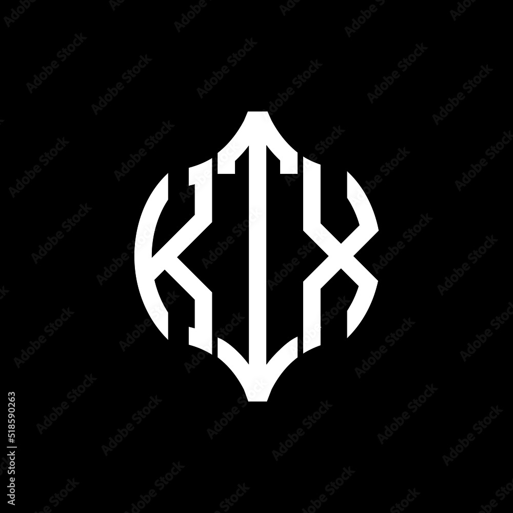 KTX letter logo. KTX best black background vector image. KTX Monogram ...
