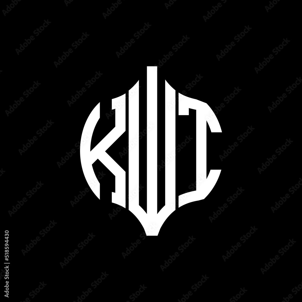KWT letter logo. KWT best black background vector image. KWT Monogram ...