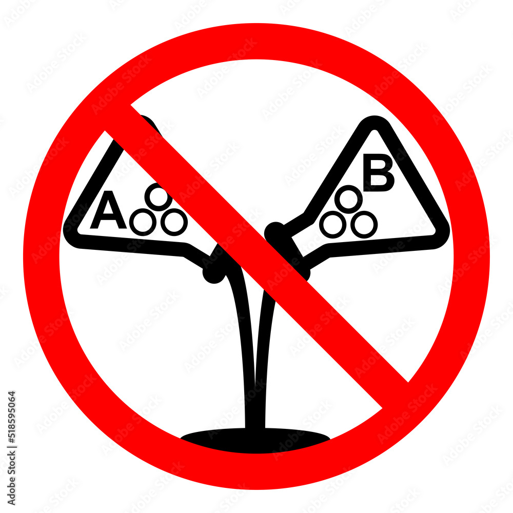 Do NOT mix brands and types of foam concentrate Symbol Sign ,Vector ...