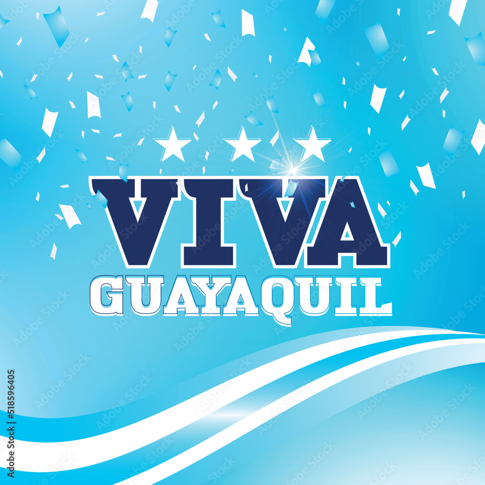 Ecuador, Guayaquil, banner and flag. GYE icon, star flags. Vector ...