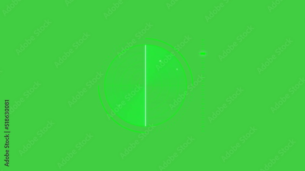 Radar effect on the green screen background. Stock Video | Adobe Stock