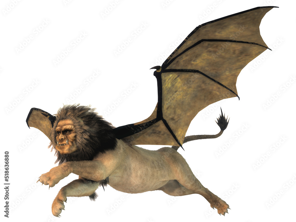 The manticore is a monster of Persian mythology. Similar to a sphinx it ...