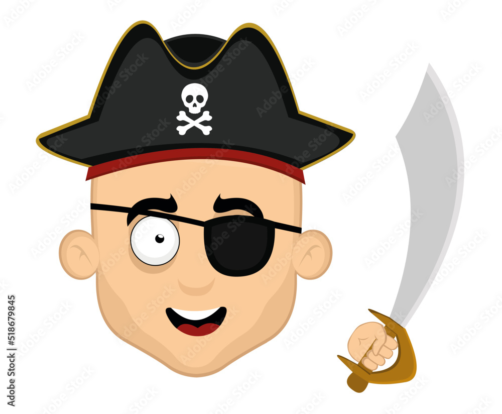Cartoon Pirate Eye Patch