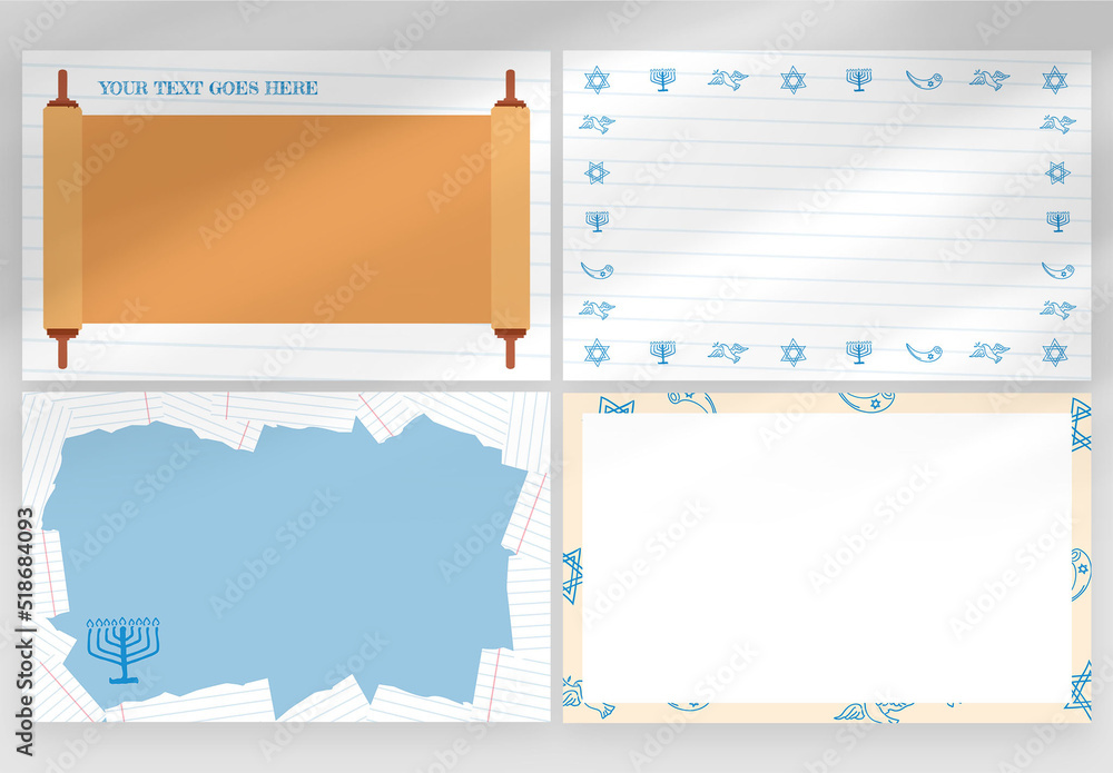 Jewish School Education Backgrounds Stock Template | Adobe Stock