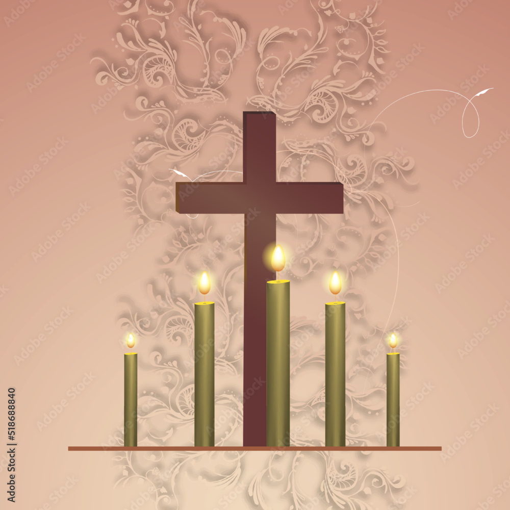Religion, death, funeral, cross. The concept of the end of life. Stock ...