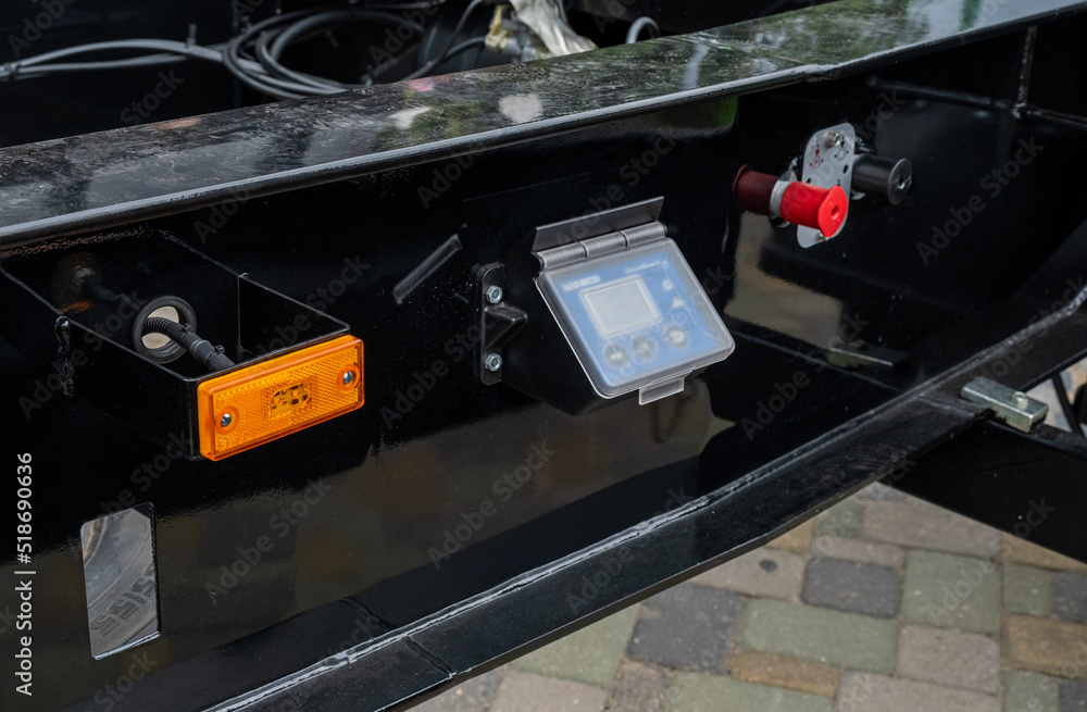 Semi-trailer, truck spare parts. Tubes, various fasteners and auto ...