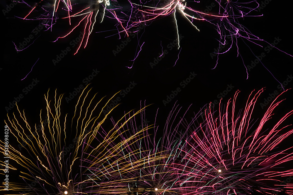 fireworks at night pyrotechnics sky explosions celebration bright ...