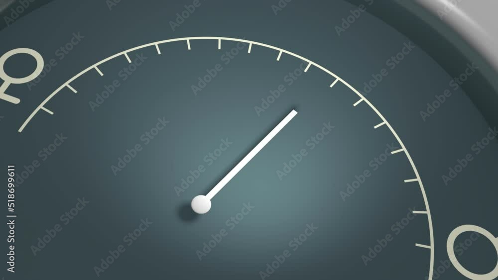 Abstract meter with scale of gender equality. 3D render Stock Video ...