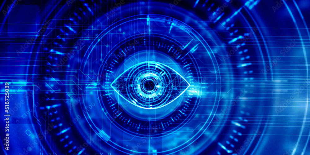 2d rendering Human eye structure Stock Illustration | Adobe Stock