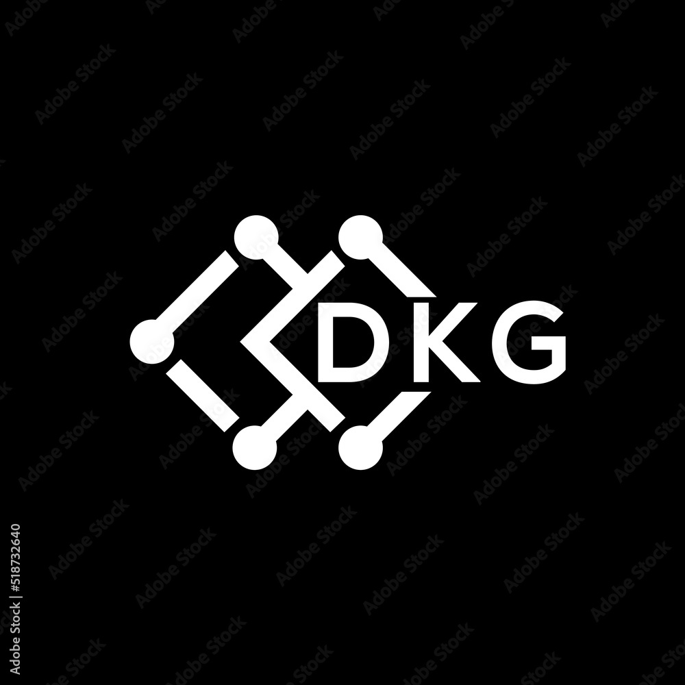 DKG letter logo design.DKG creative initial letter logo concept.DKG ...