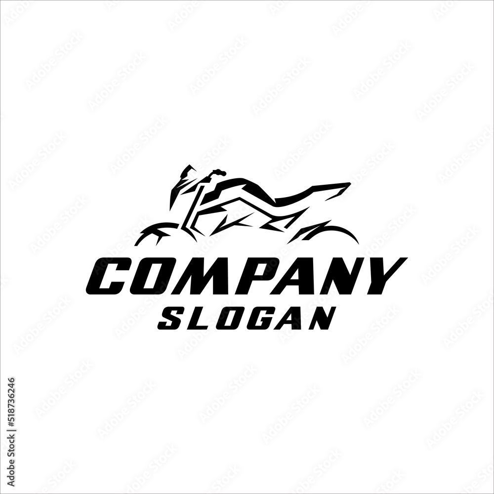 Motorcycle shop logo with modern style design Stock Vector | Adobe Stock
