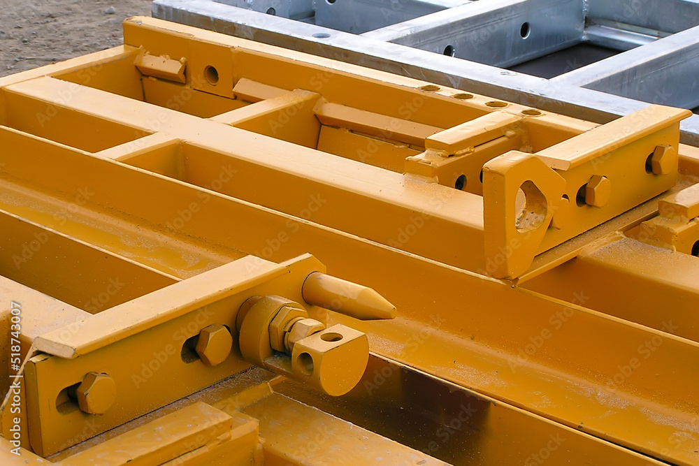Special formwork elevator shaft assembly Stock Photo | Adobe Stock