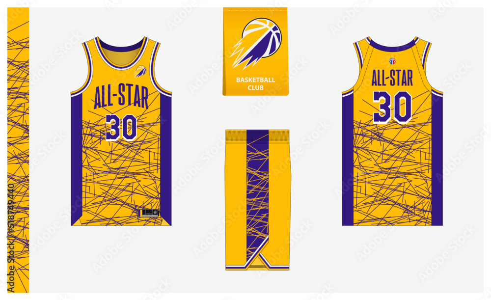 Basketball uniform mockup template design for basketball club ...