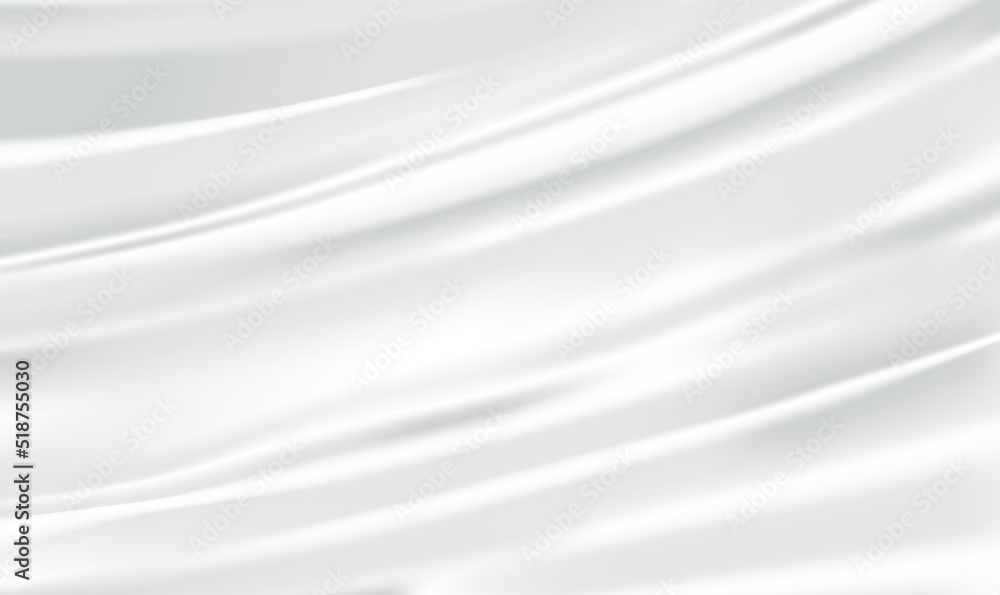 Smooth elegant White silk or satin luxury cloth texture can use as background. Beautiful white ...