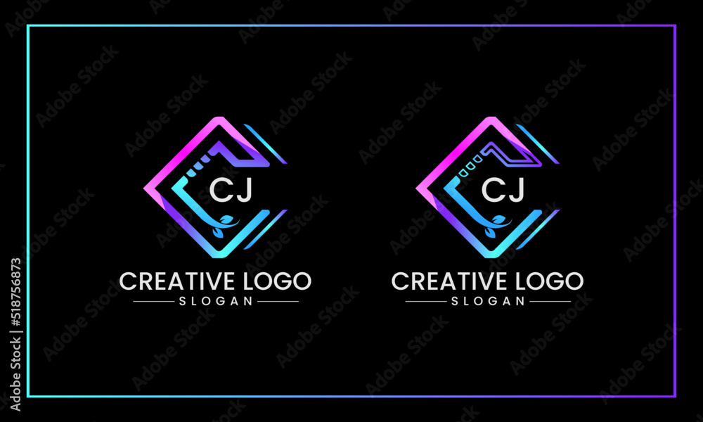CJ Letter initial Logo Design, CJ Feminine logo beauty monogram and ...