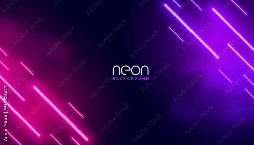 abstract neon light rain with smoke background Stock Vector | Adobe Stock