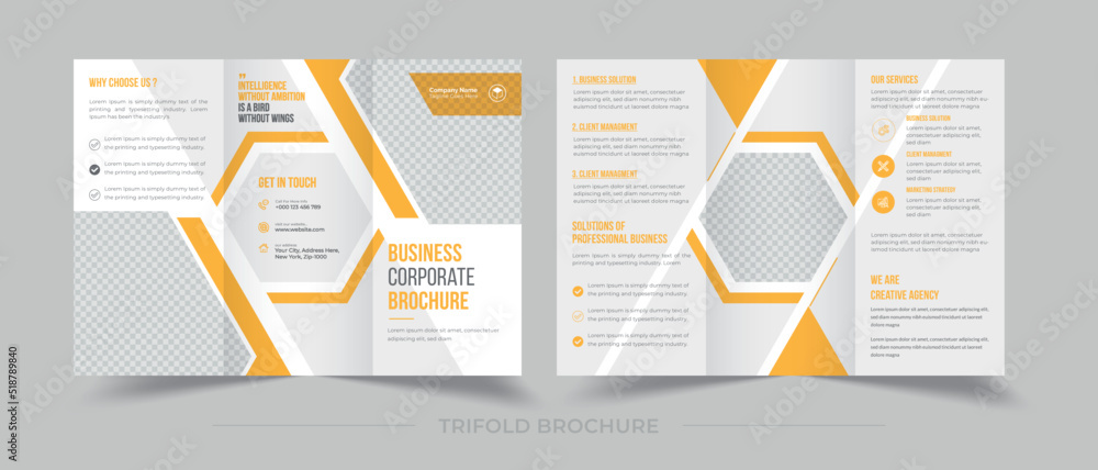 Multipurpose Stylish & Modern Business pamphlet Trifold Brochure ...