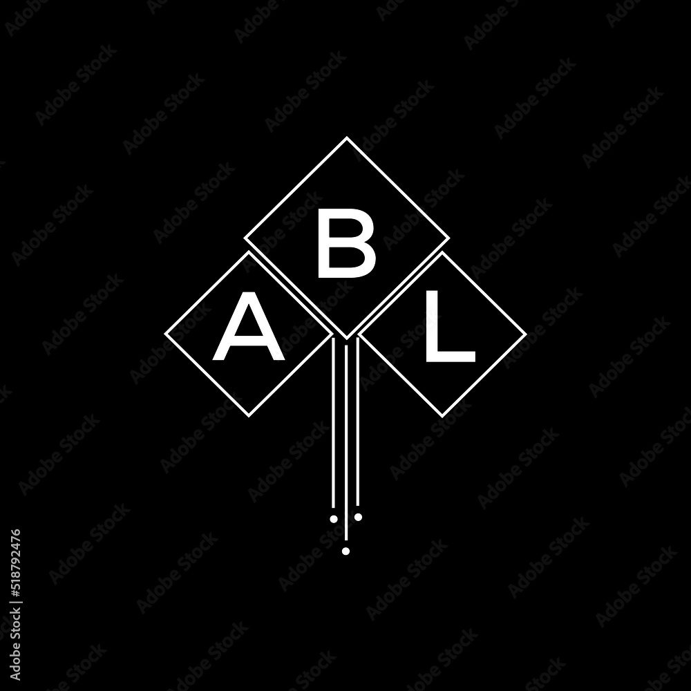 ABL letter logo design with white background in illustrator, ABL vector ...