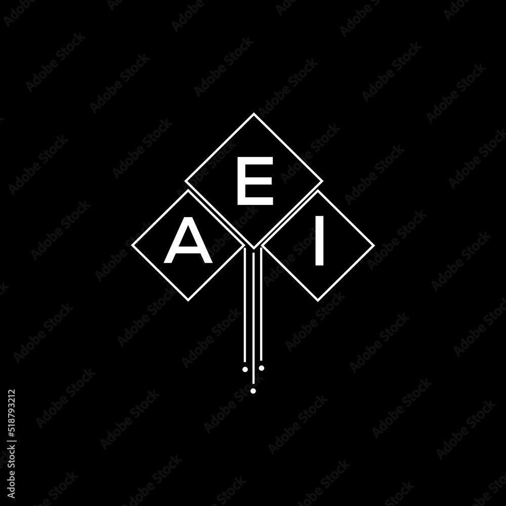 AEI letter logo design with white background in illustrator, AEI vector ...