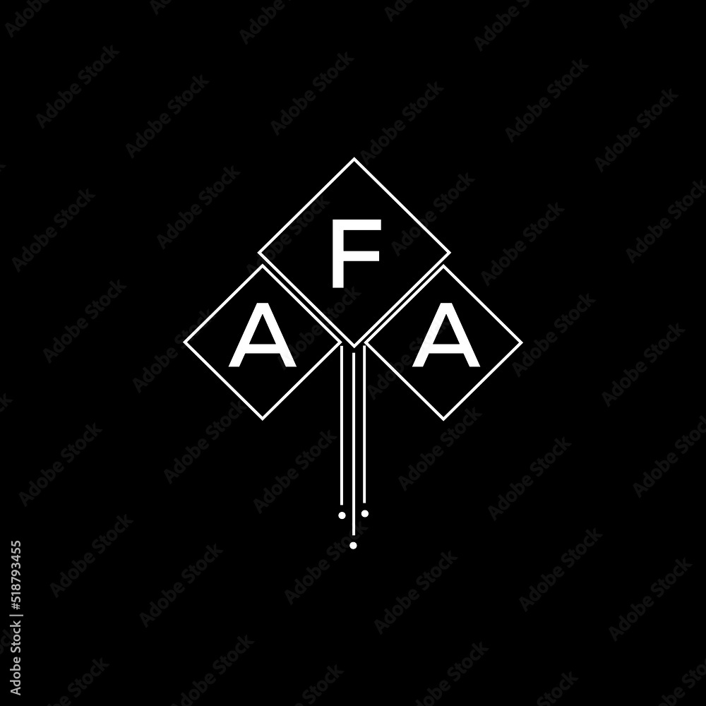 AFA letter logo design with white background in illustrator, AFA vector ...