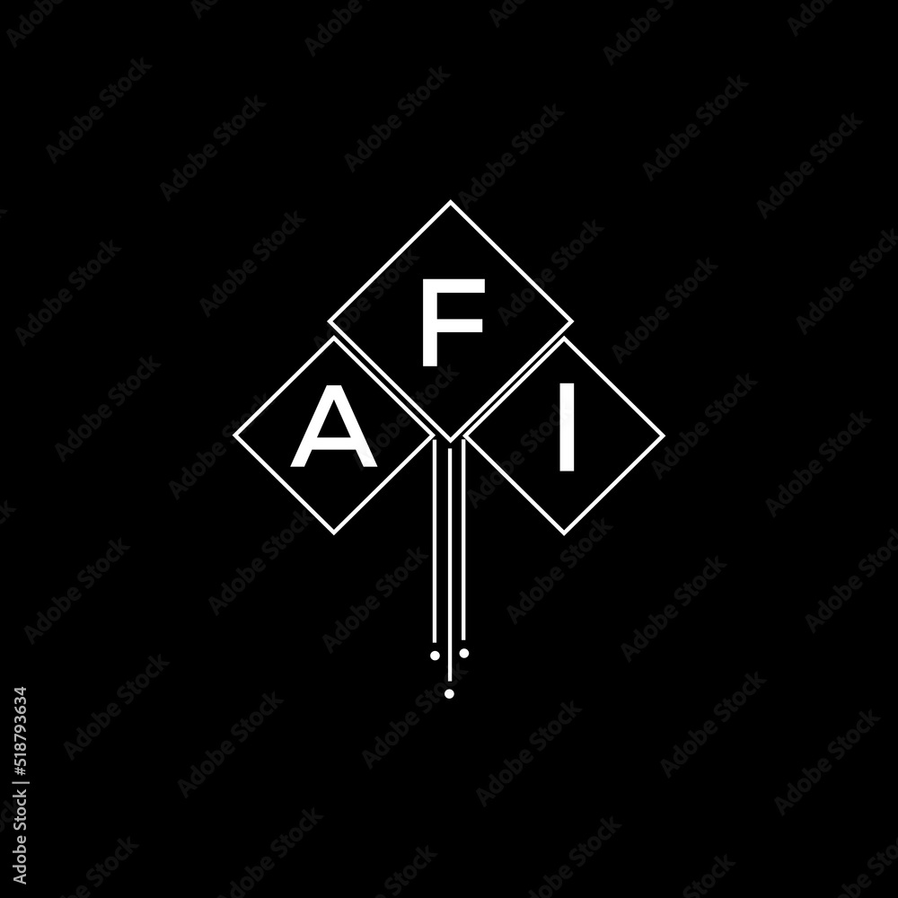 AFI letter logo design with white background in illustrator, AFI vector ...
