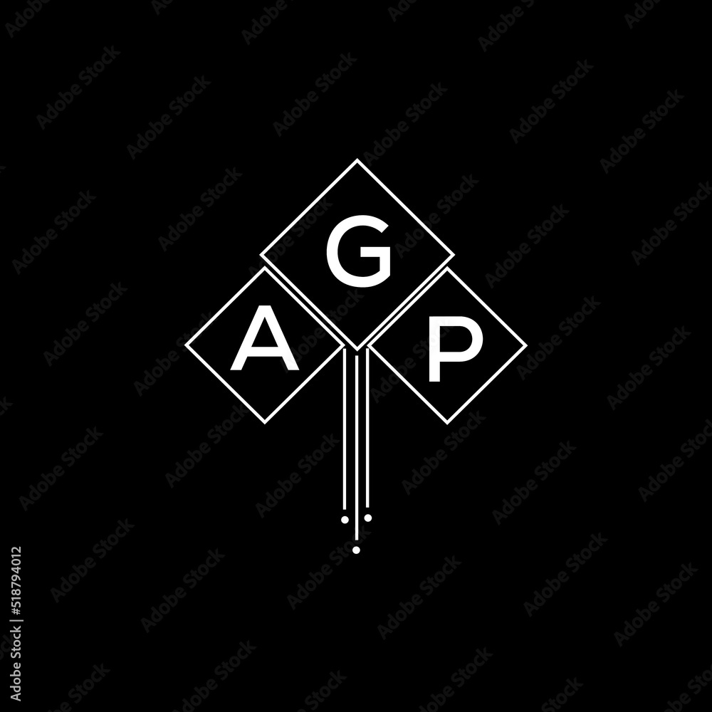 AGP letter logo design with white background in illustrator, AGP vector ...