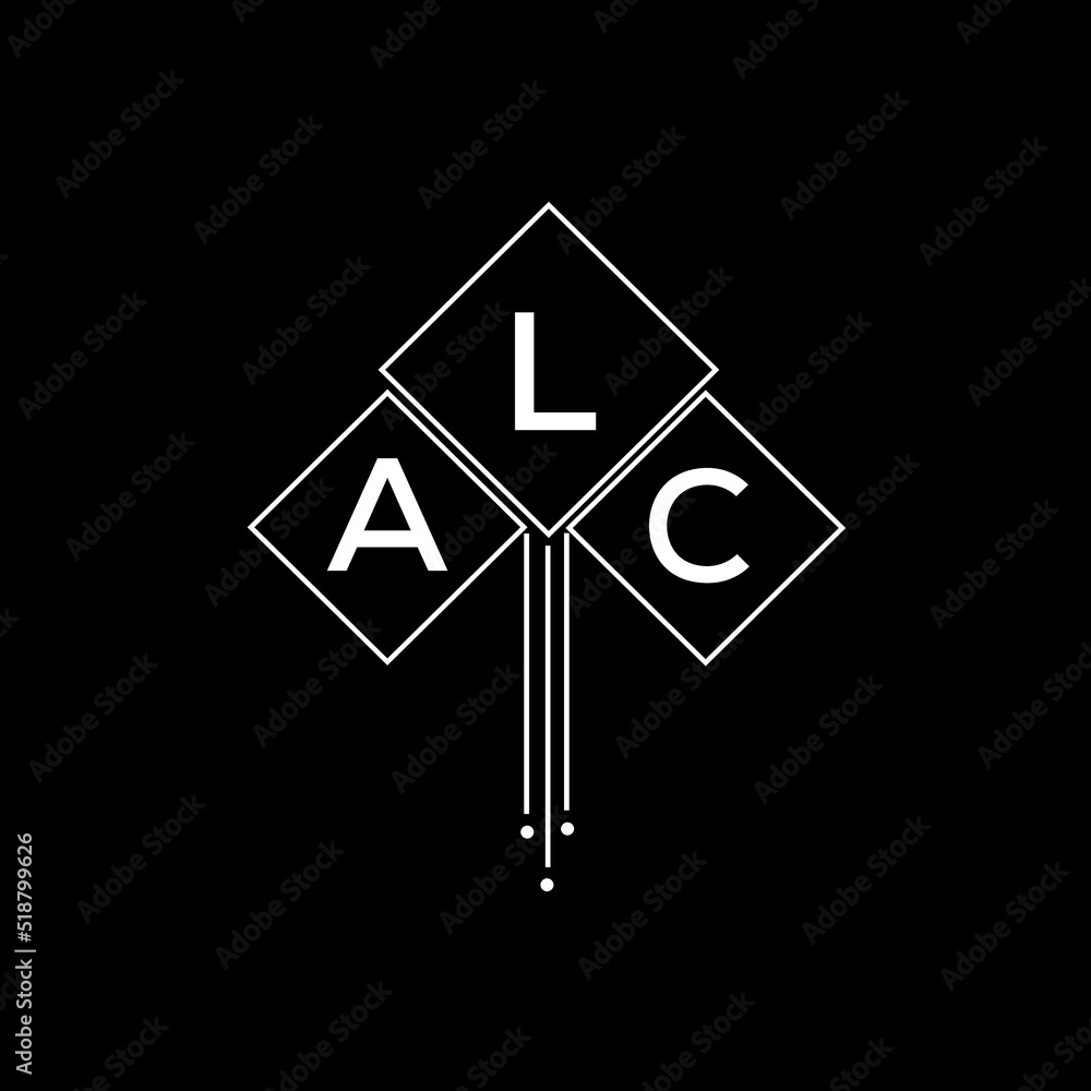 ALC letter logo design with white background in illustrator, ALC vector ...