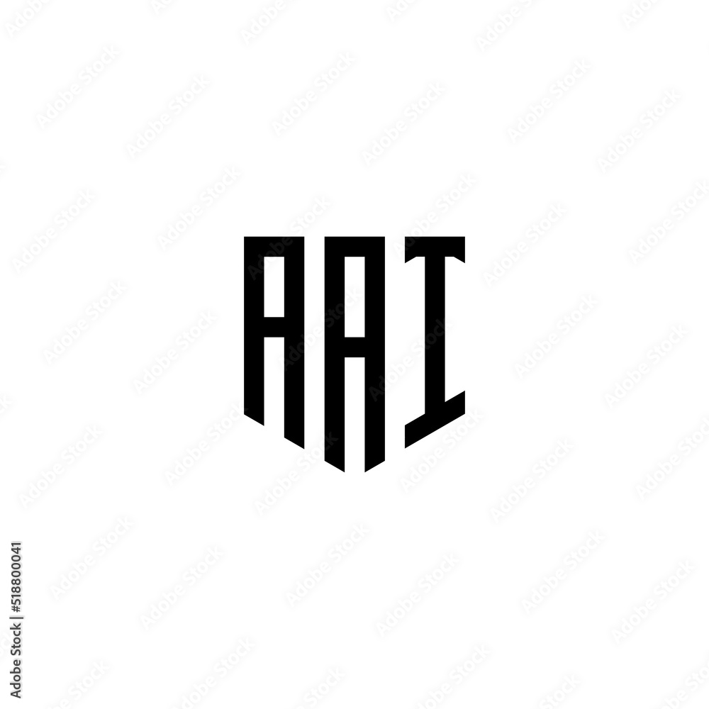 abstract letter aai logo design. initials aai logo Stock Vector | Adobe ...