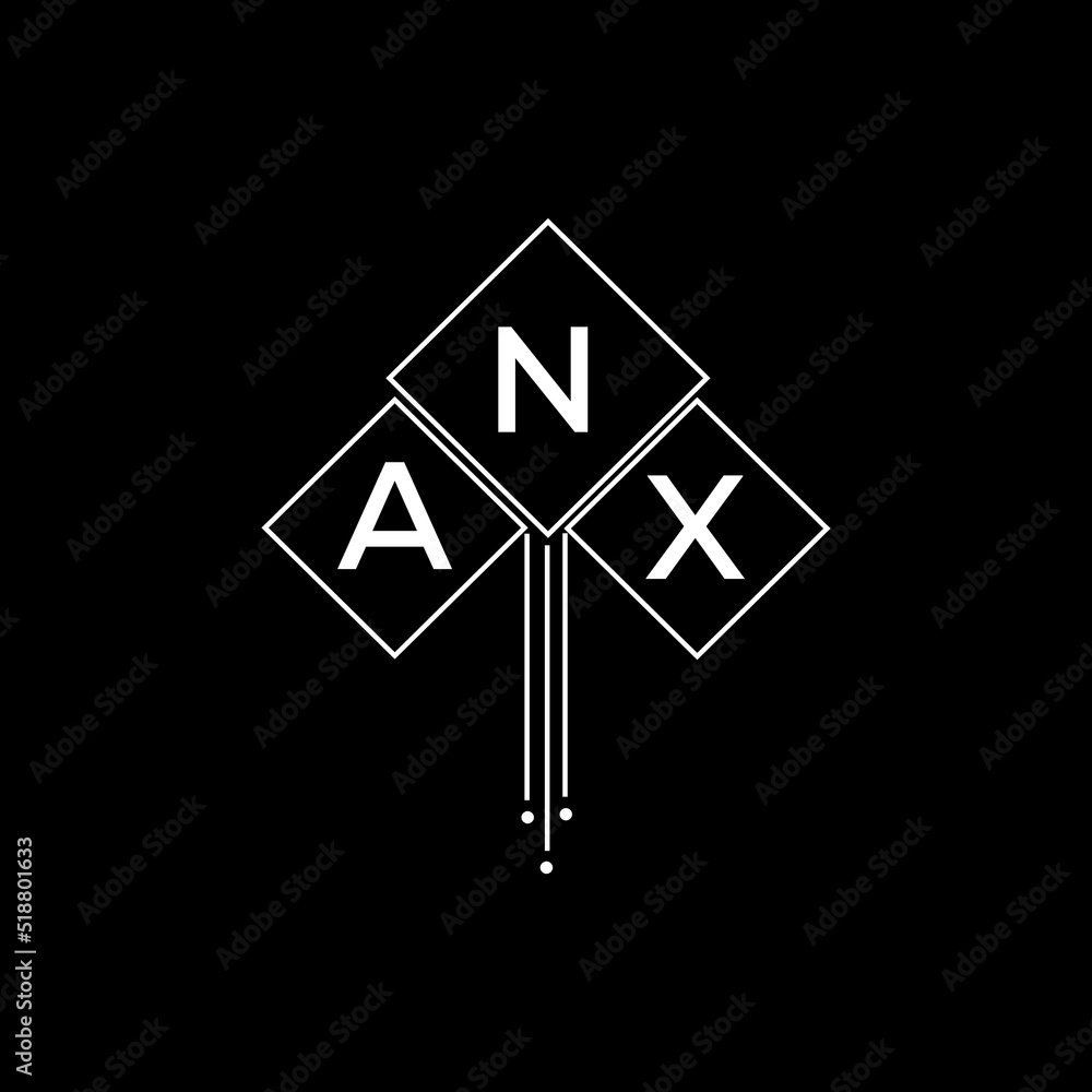 ANX letter logo design with white background in illustrator, ANX vector ...