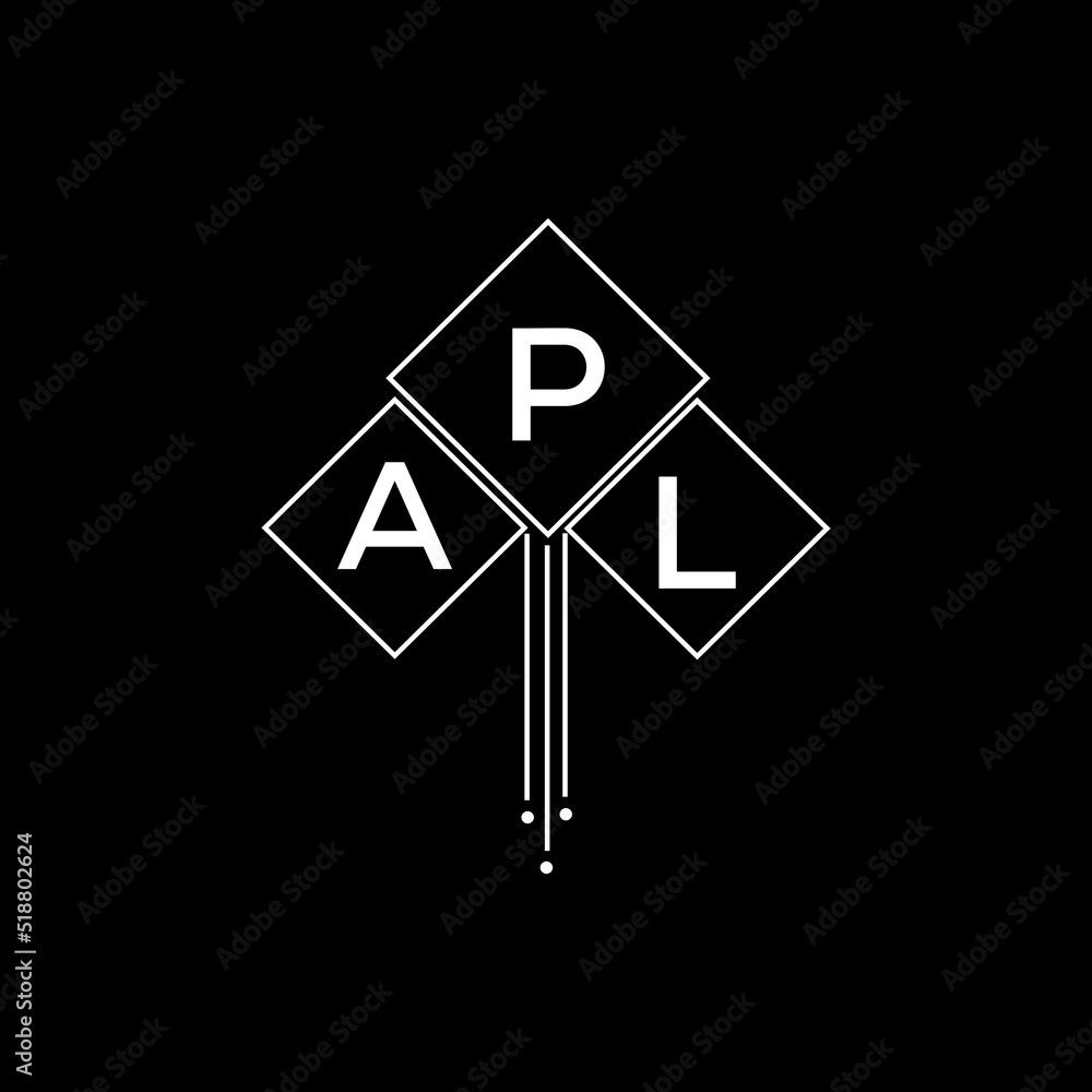 APL letter logo design with white background in illustrator, APL vector ...