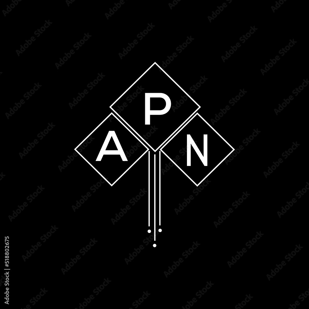 APN letter logo design with white background in illustrator, APN vector ...